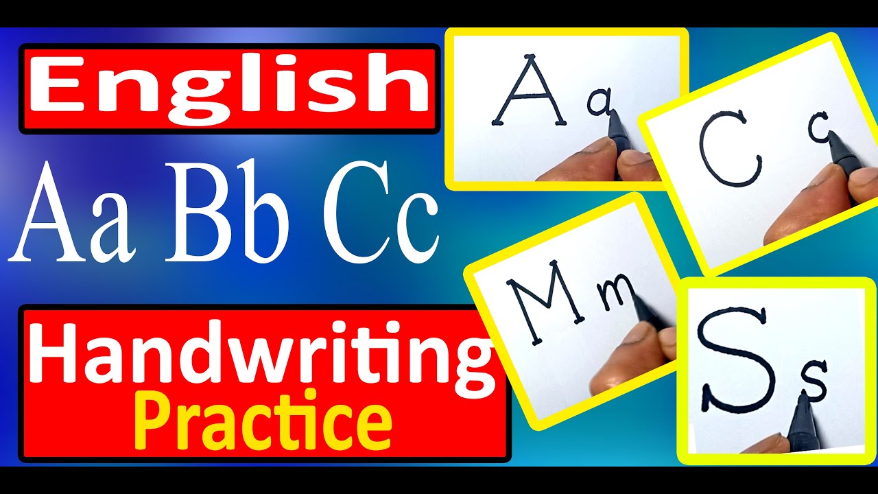 English Alphabet Writing | Simple letter writing | Calligraphy ...