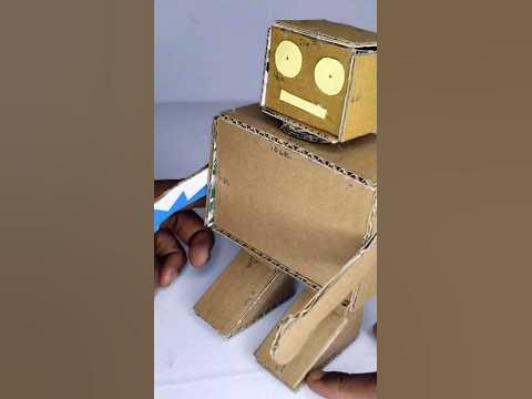 Making a robot at home from cardboard. - YouTube