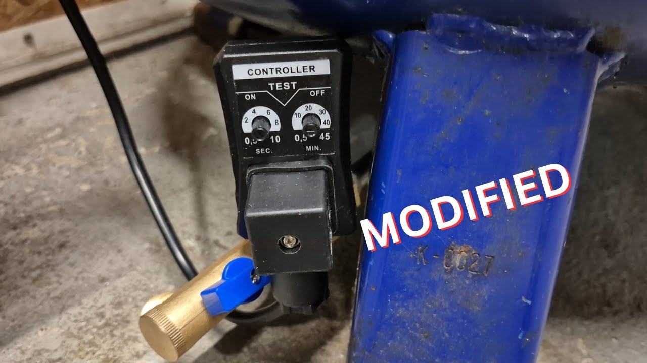 Air Compressor Automatic Water Drain and how to Modify it to work ...