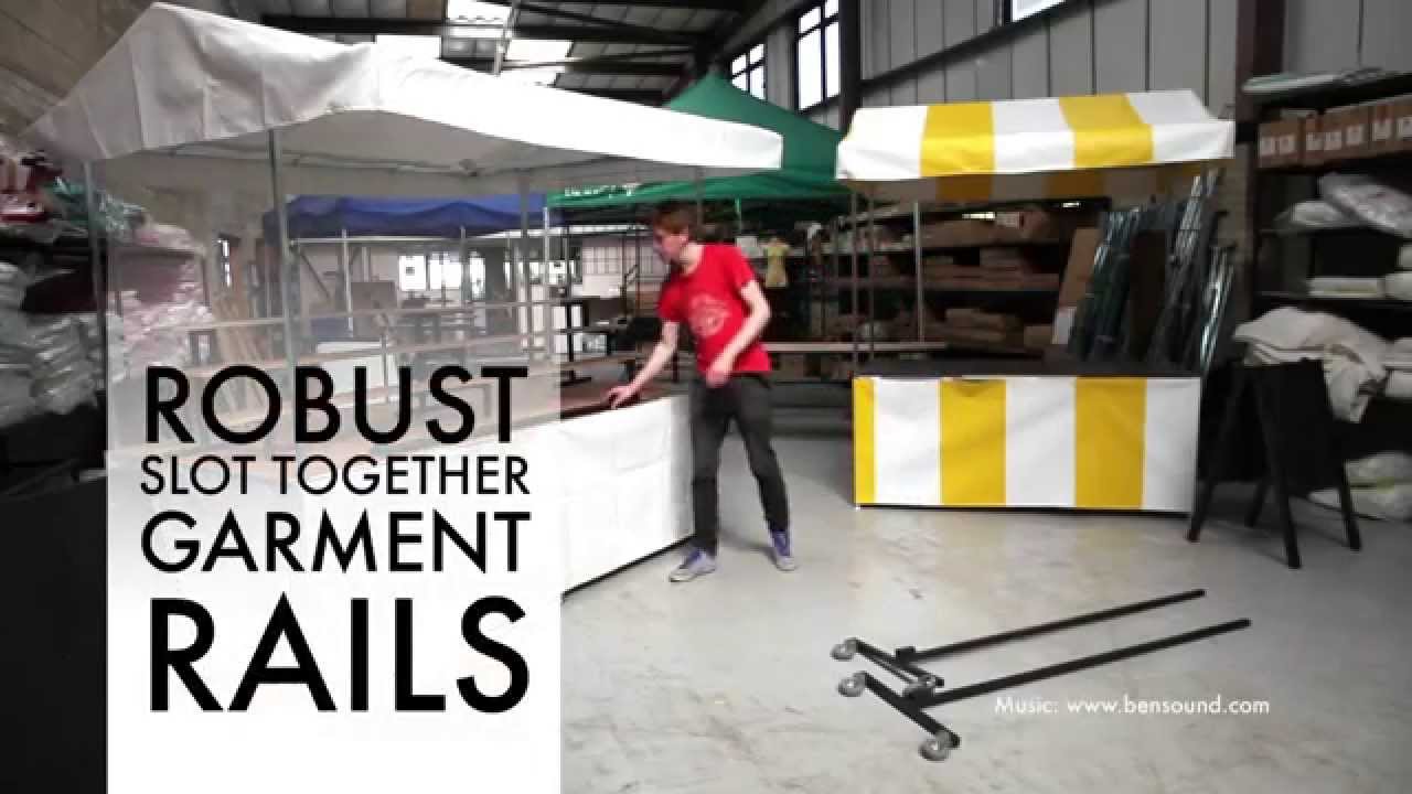 Heavy Duty Garment Clothes Rail for retail and warehouse use, portable ...