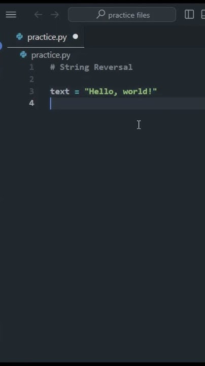 String reversal | #python #pythonprogramming#coding#learnpython # ... String reversal | #python #pythonprogramming#coding#learnpython # ...