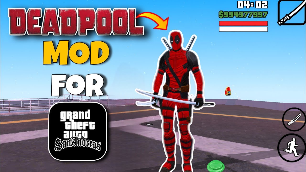 Deadpool mod for Gta San Andreas Android - Gameplay - YouTube