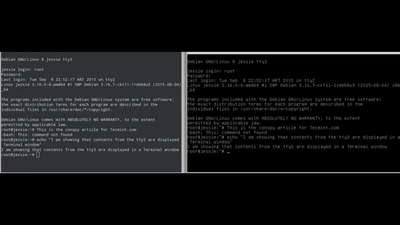 Conspy - Watch Client and Remote Linux Virtual Consoles - YouTube
