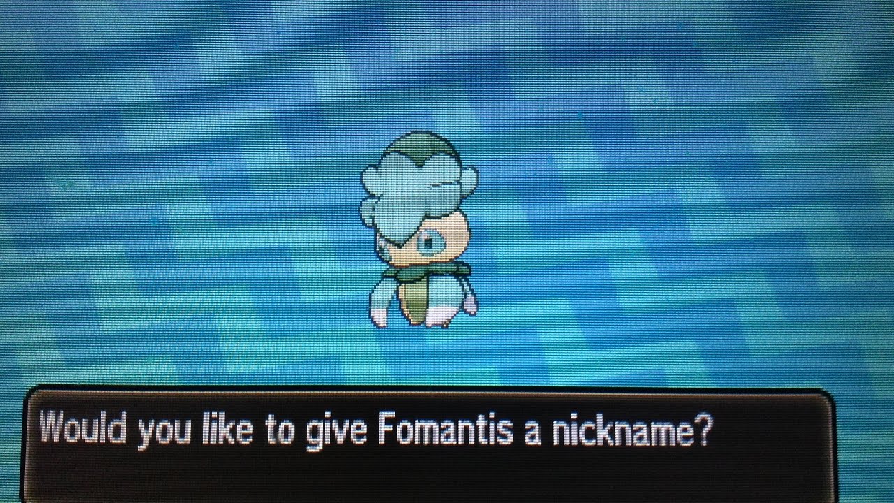 Full Odds Hatched Shiny Fomantis (Pokemon Sun) - YouTube