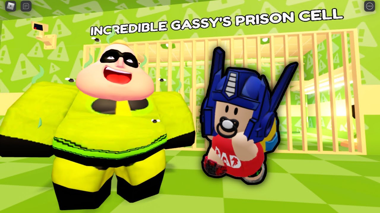 INCREDIBLE GASSY'S PRISON RUN! OBBY GAMEPLAY - ROBLOX #roblox #obby ...