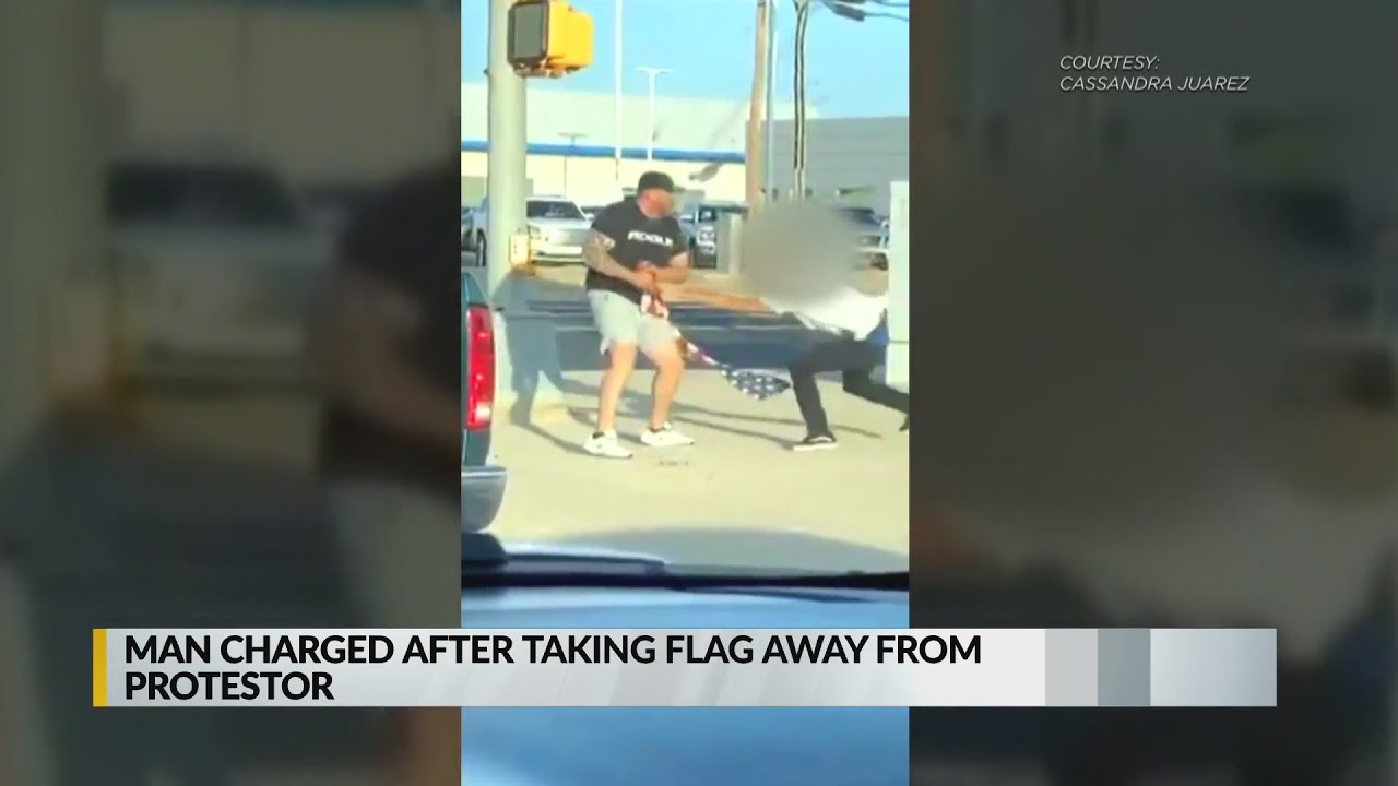 Fight over American flag in Hobbs goes viral - YouTube