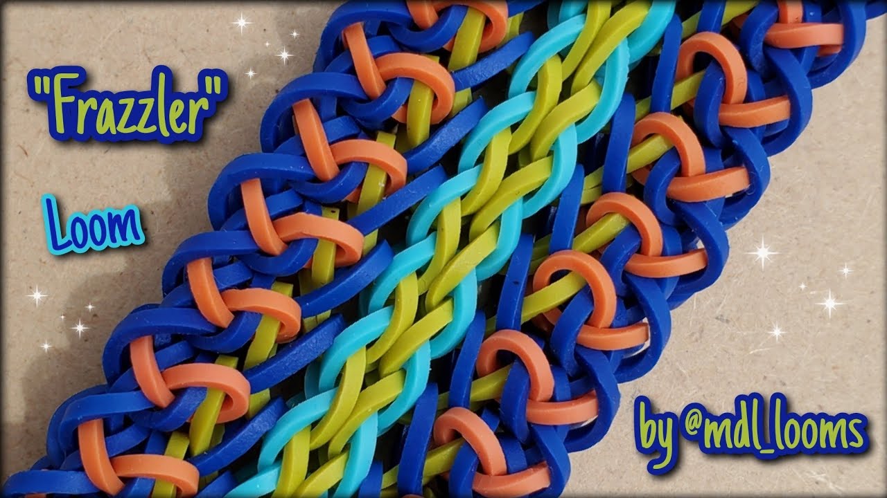 "Frazzler" ( Pins) Rainbow Loom Bracelet Tutorial - YouTube