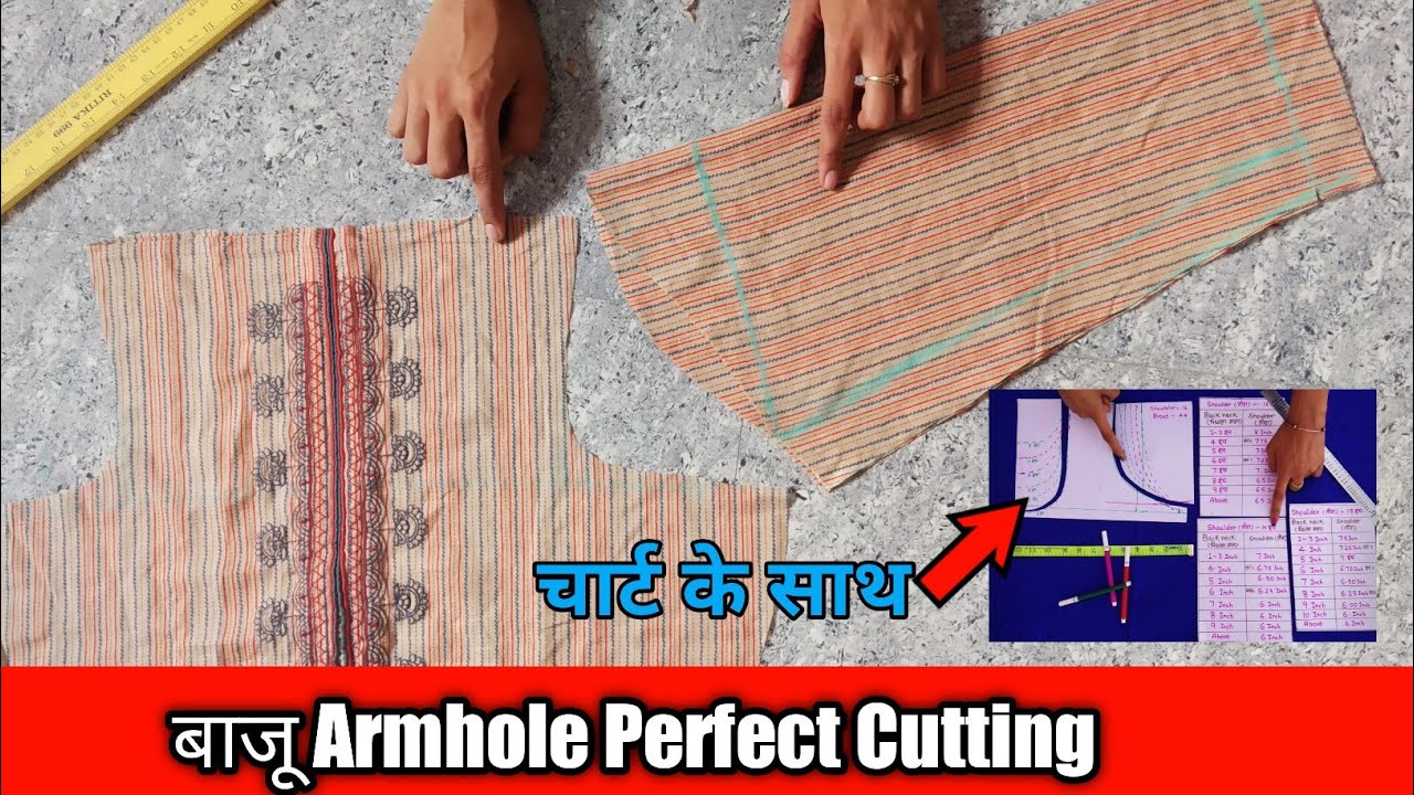 How to cut armhole perfectly for DIFFERENT SIZES with Chart|Armhole ...