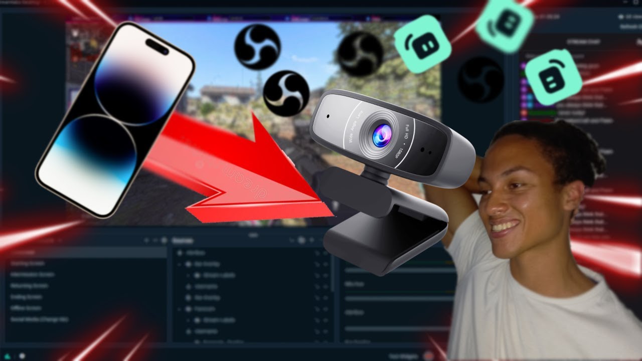 Tutoriel OBS Studio : Transformez votre téléphone portable en webcam ...