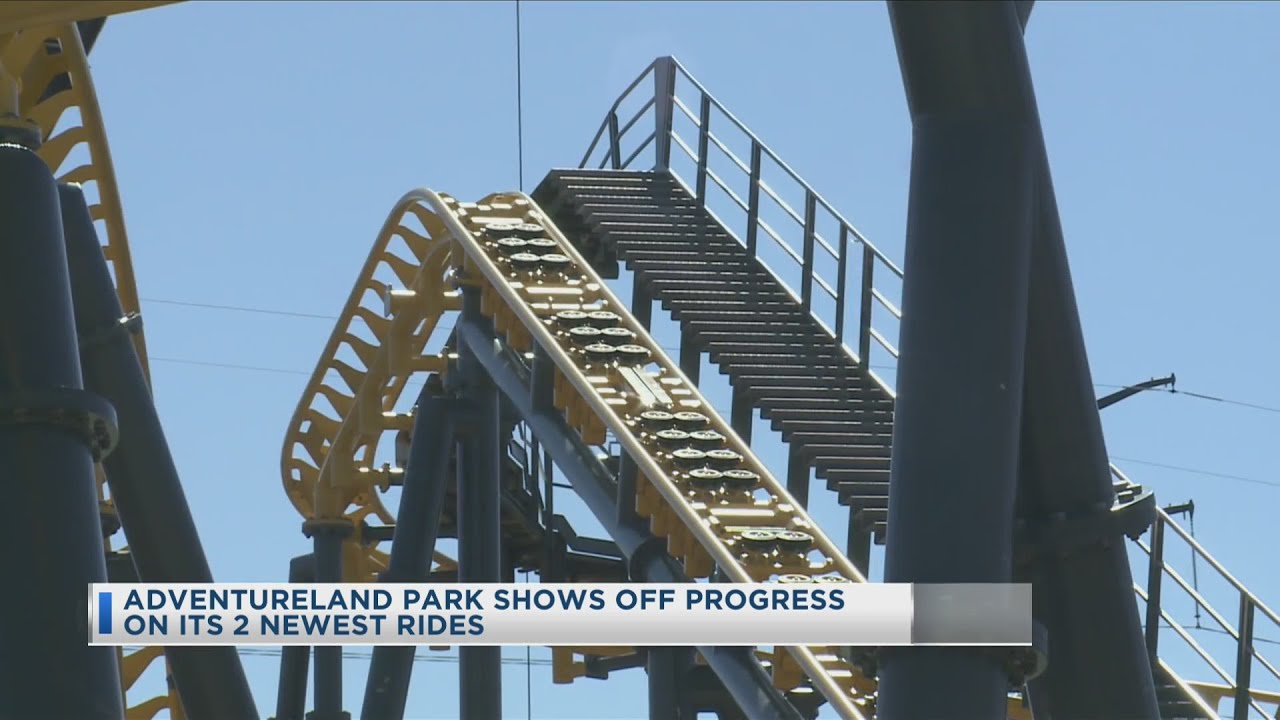 Adventureland Park Shows Off Progress On Its 2 Newest Rides - YouTube