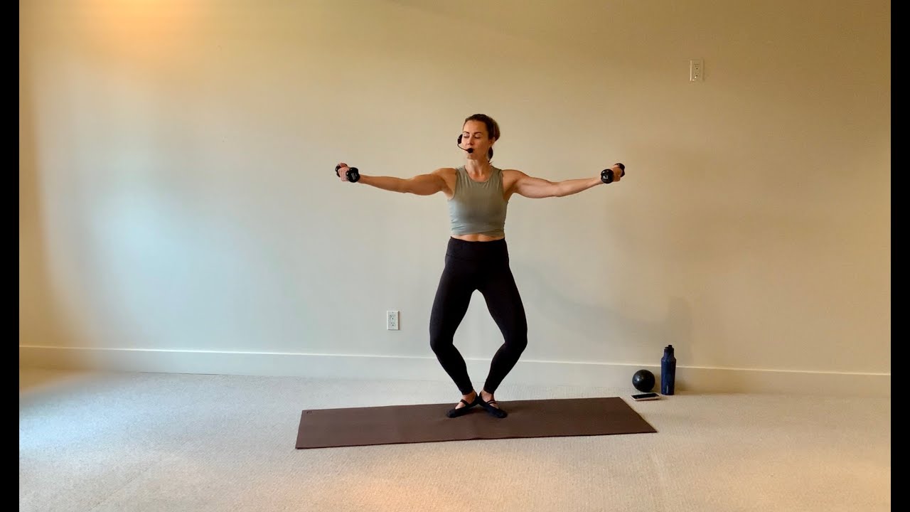 Barre Classic | Props: hand weights, ball - YouTube