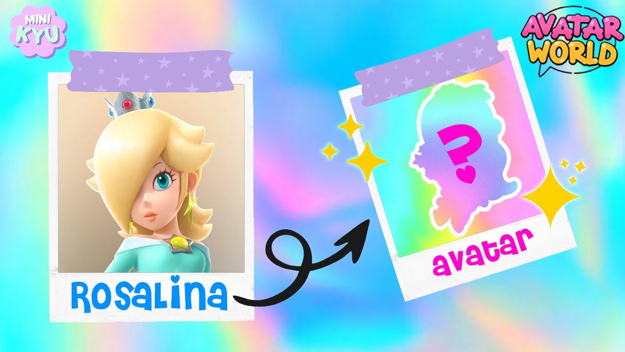 This is how 👑 PRINCESS ROSALINA 💙 look in AVATAR WORLD 🌎 NINTENDO GAME ...