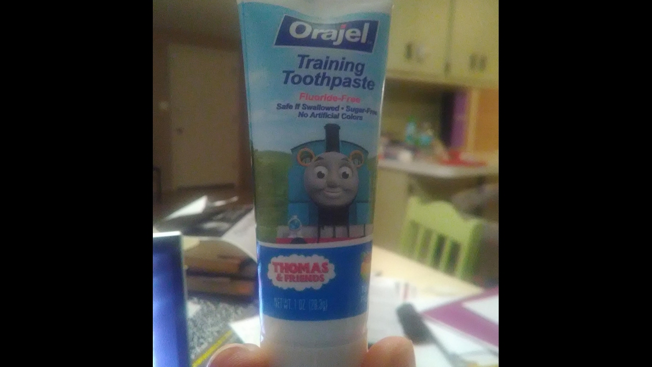 Thomas and Friends Orajel Training Toothpaste - YouTube