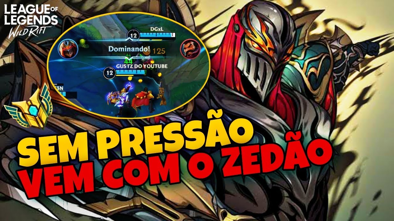 🔥 CALMA TEM UM MONO ZED NO JOGO! LOL WILD RIFT - YouTube