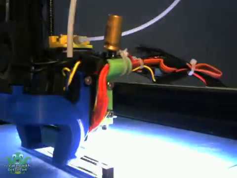 100mm bridge Timelapse Bullseye @ .2mm layer - YouTube