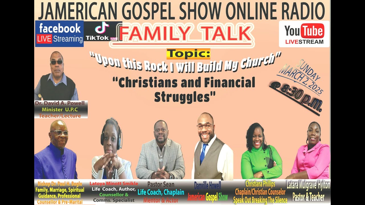 FAMILY TALK SHOW! TOPIC: CHRISTIANS AND FINANCIAL STRUGGLES. LIKE ...