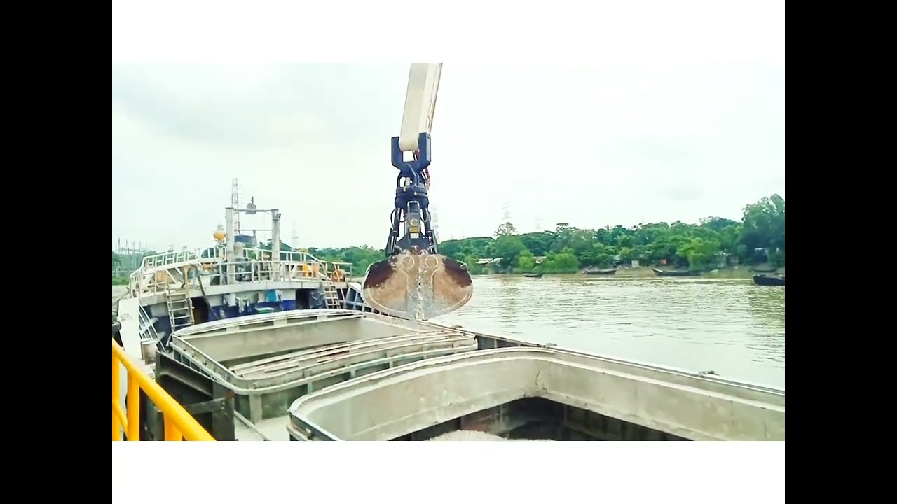 Gypsum unloading - YouTube