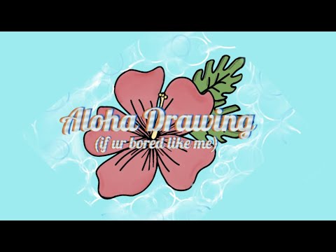 aloha flower drawing 🌺 | if ur bored try this ! | by azizaartsss - YouTube