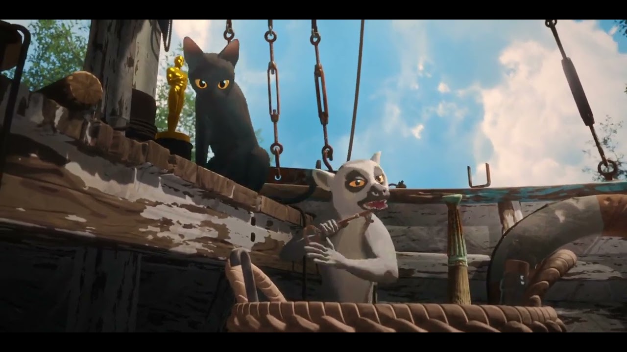 Flow gana el Oscar y el lémur lo sabe #oscars2025 - YouTube