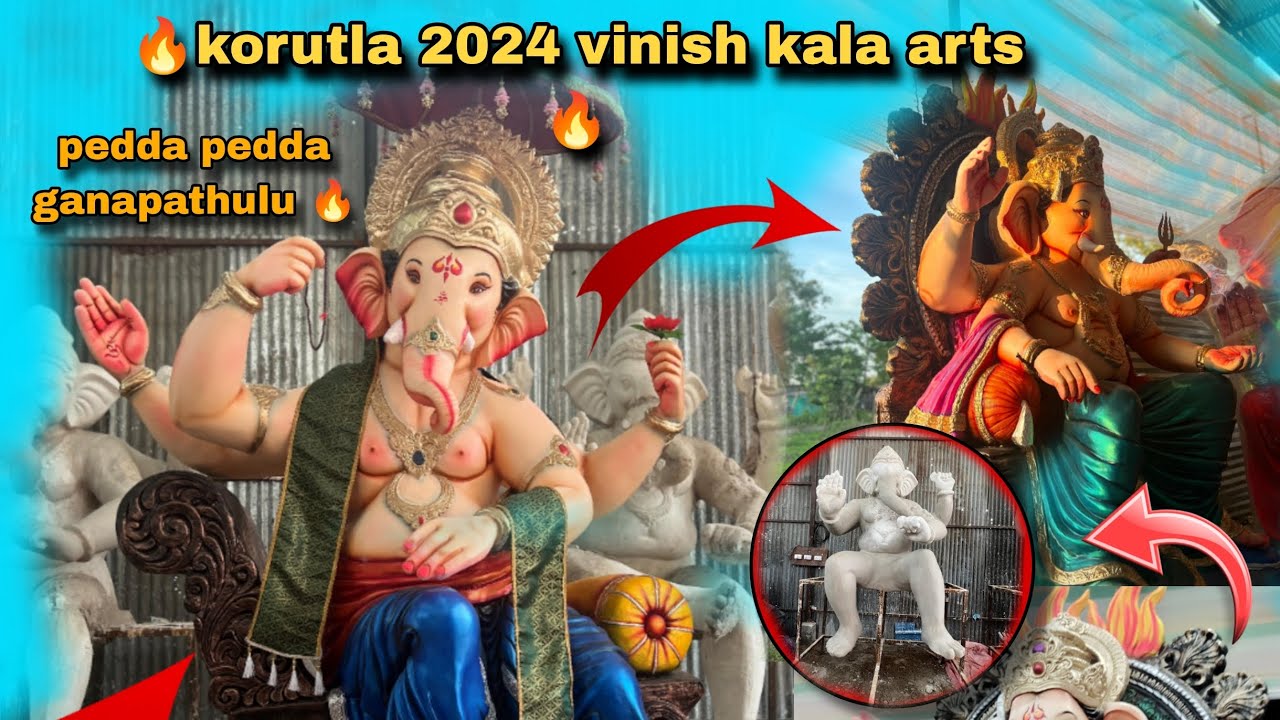 🔥korutla 🔥 2024 vinish Kala arts pedda pedda ganapathulu 🔥#SVH ...