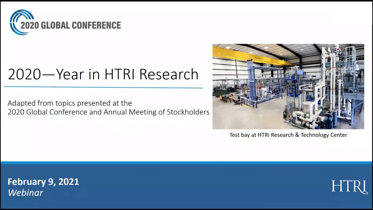 2020 — Year in HTRI Research - YouTube