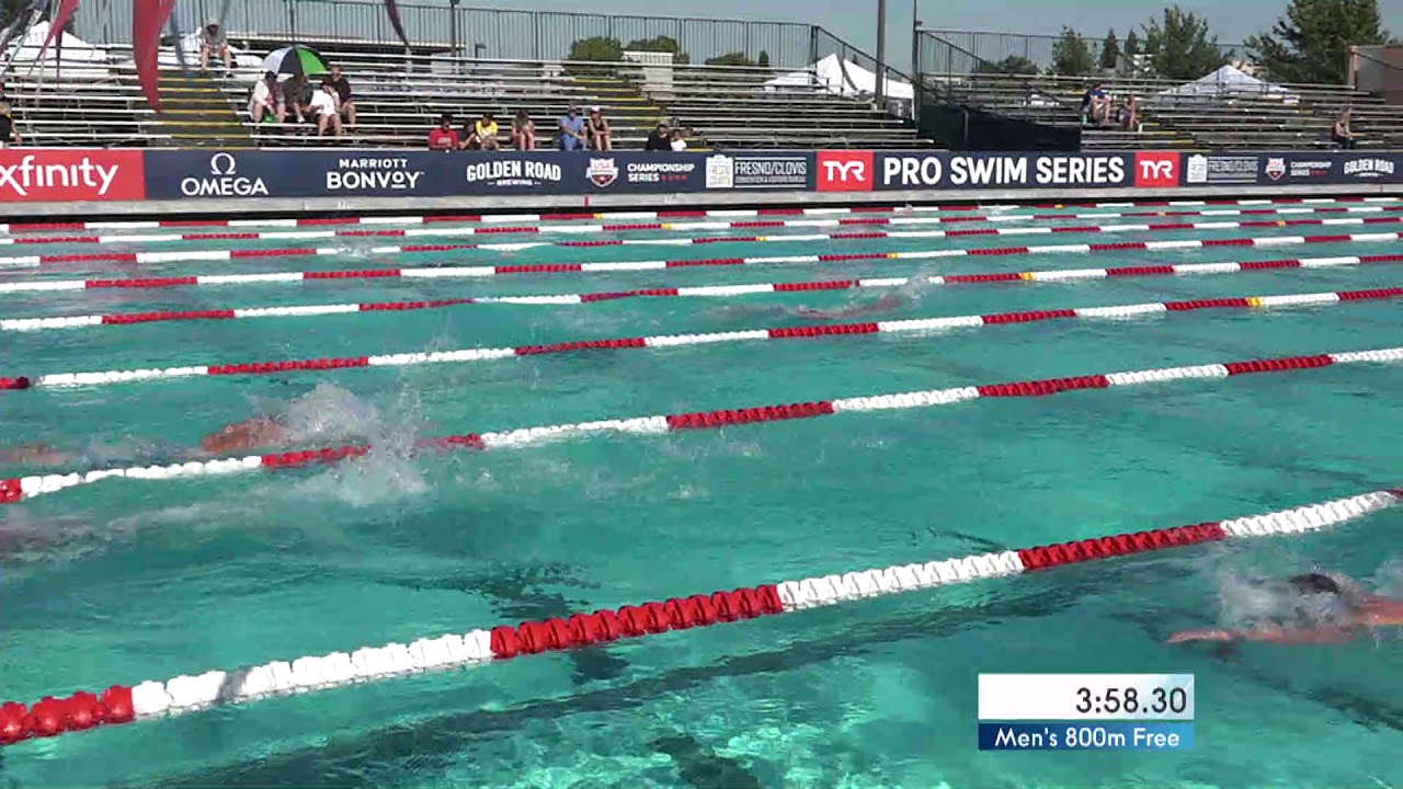 Men’s 800m Free Fastest Heat | 2019 TYR Pro Swim Series - Clovis - YouTube