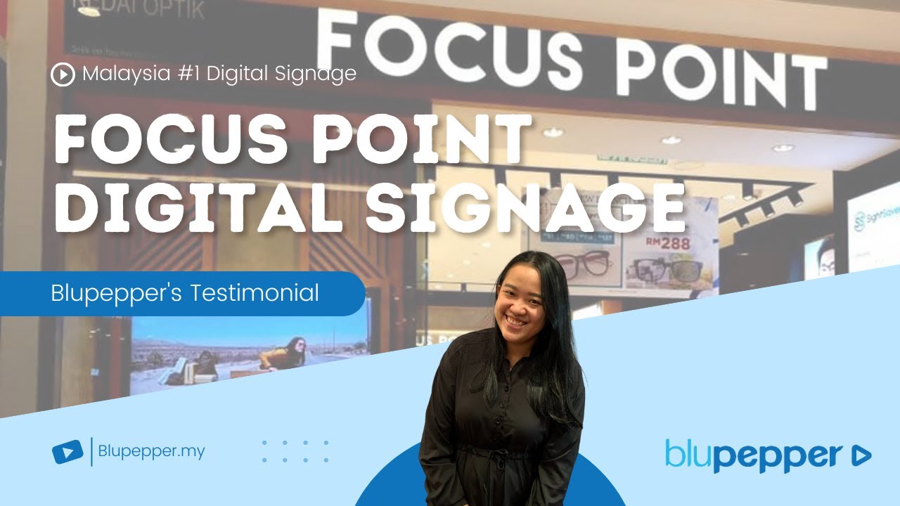 Digital Signage in Focus Point Malaysia - YouTube