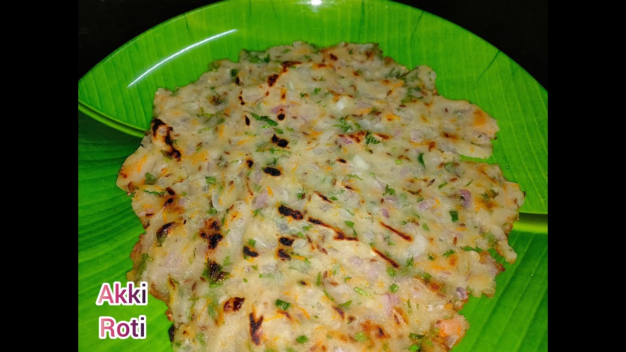 Akki Roti Recipe | Rice Flour Roti | Karnataka Special Akki Roti Recipe ...