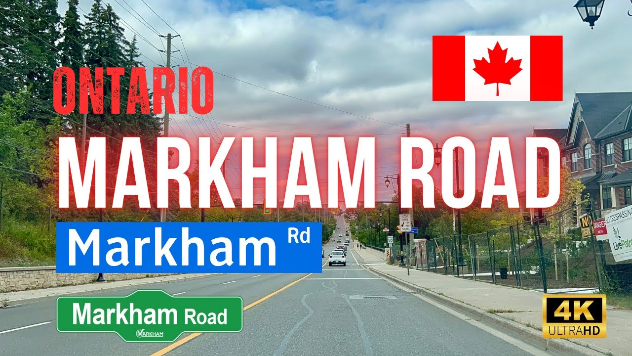 Driving on complete Markham Road – Scenic Route from Scarborough ...