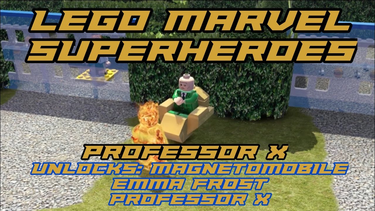 Lego Marvel Superheroes: Professor X missions. Unlocks: Magnetomobile ...