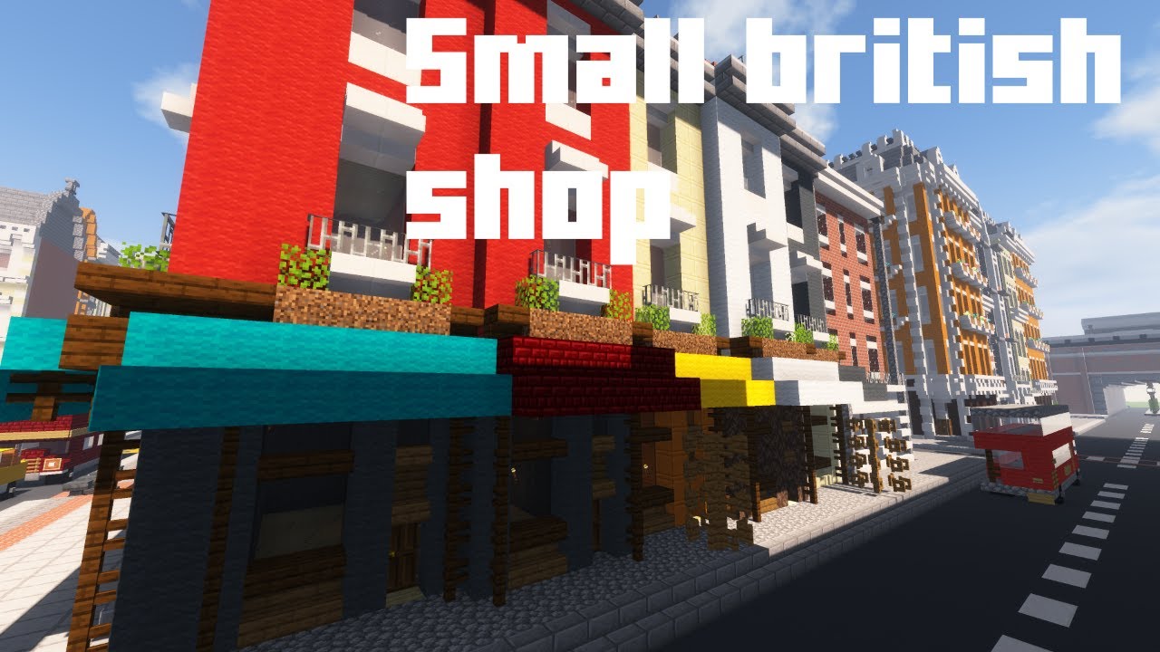 British town store | Minecraft tutorial - YouTube