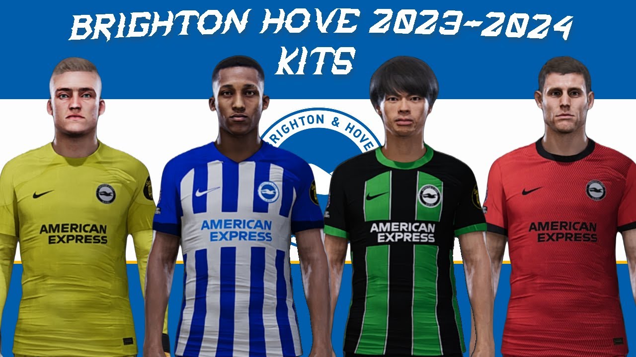 Brighton & Hove Albion FC New Season Kits 2023-2024 PES2021 [Sider] # ...