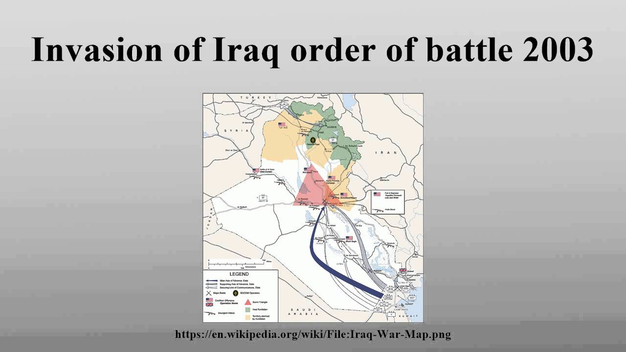 Invasion of Iraq order of battle 2003 - YouTube