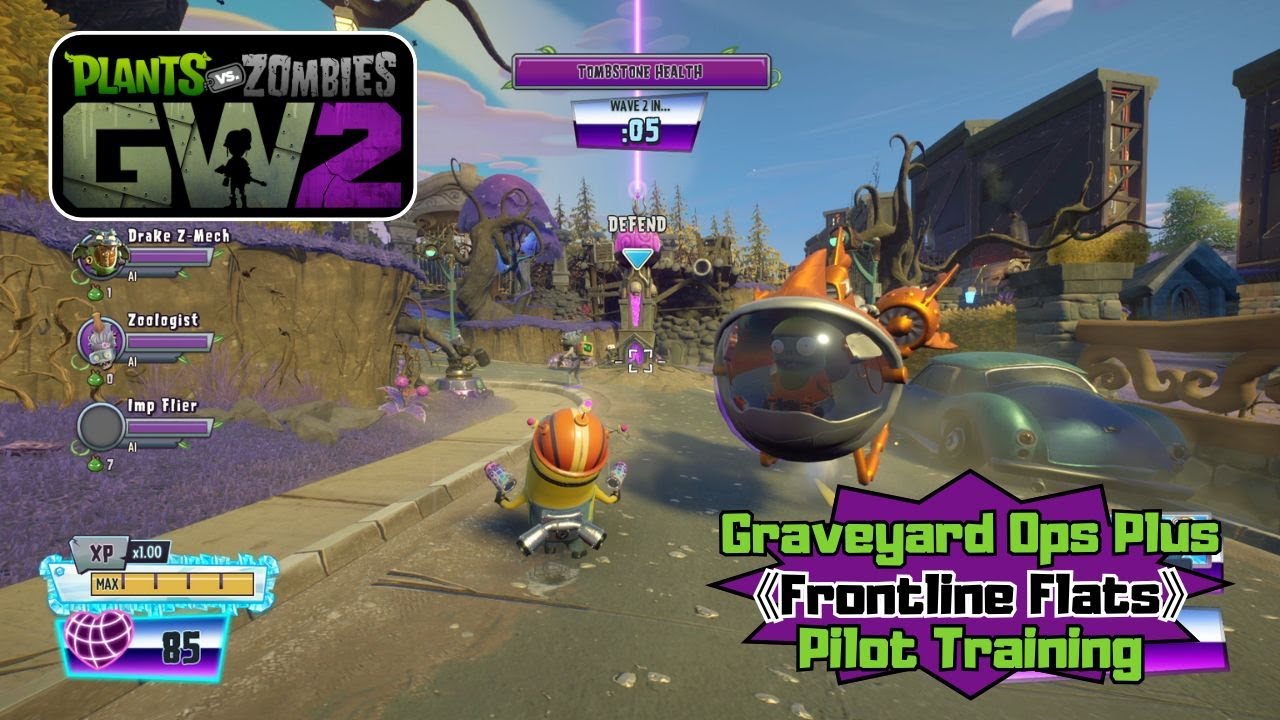PvZ GW 2 | Graveyard Ops Plus | Frontline Flats | Pilot Training | Mod ...