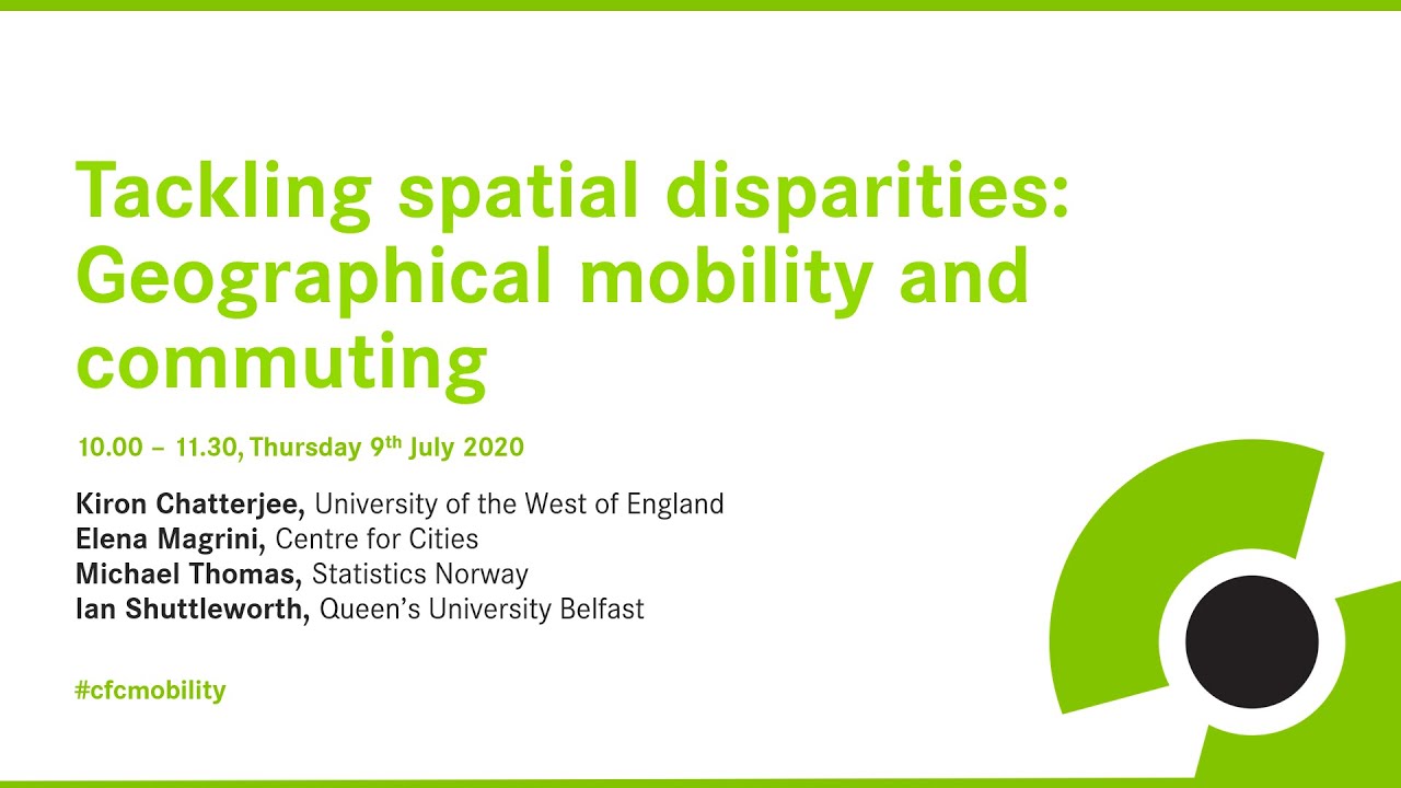Tackling spatial disparities: geographical mobility and commuting - YouTube