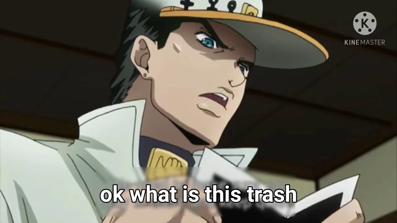 Jotaro Destroys Cursed Image - YouTube