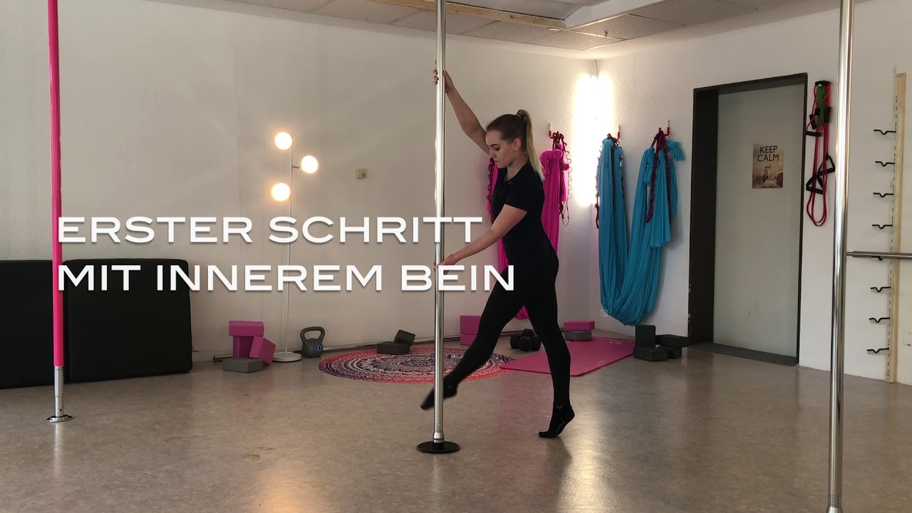PoleDance Tutorial *Side Spin to Jamila* - KursAtelier - YouTube