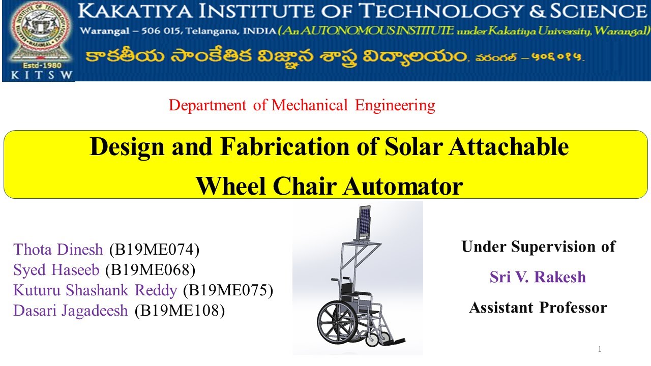 solar tracking attachable wheel chair project - YouTube