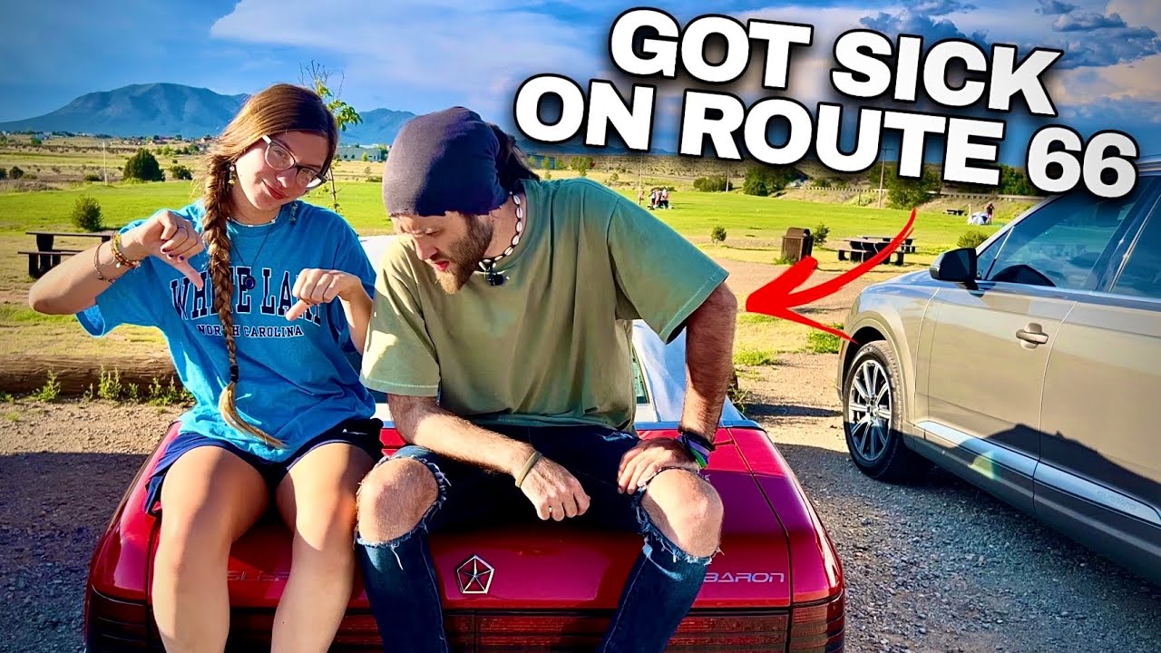 We got SICK car camping in New Mexico.. 🚗🤢 (Route 66) - YouTube