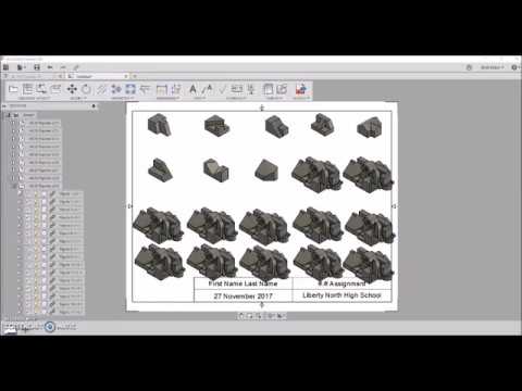 20 Isometric Figures - Fusion360 Drawing Sheet Setup - YouTube
