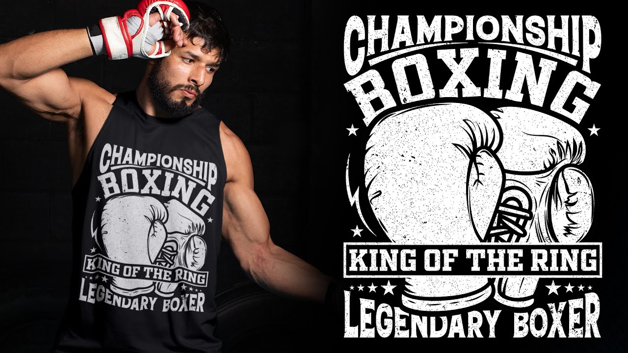 BOXING T-SHIRT DESIGN TUTORIAL | Advance T-Shirt Design Tutorial | T ...