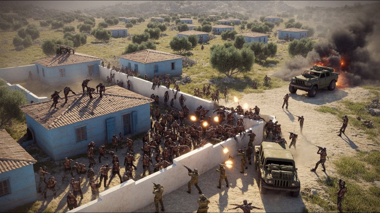 Arma 3 - Zombies & Demons | Village Attack Scene - YouTube