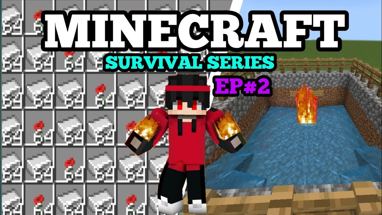 Minecraft esay iron fram in survival series | MINECRAFT SURVIVAL SERIES ...