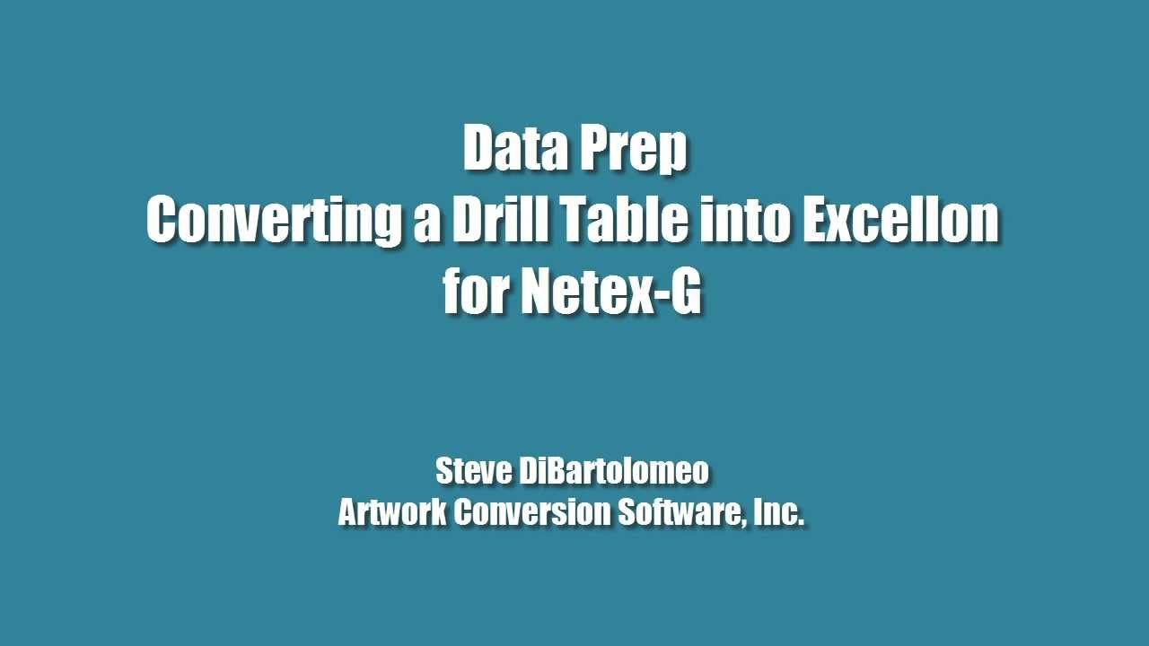 converting drill table into excellon - YouTube