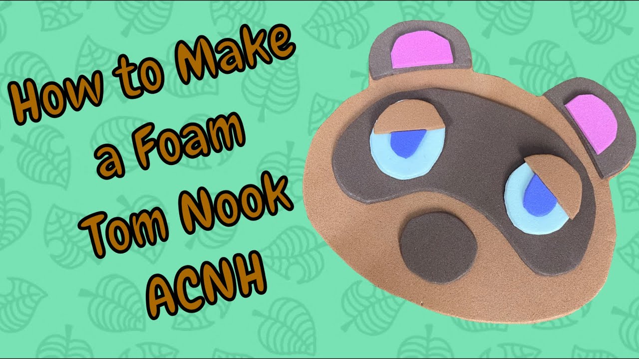 How to Make a Foam Tom Nook | ACNH Crafts - YouTube