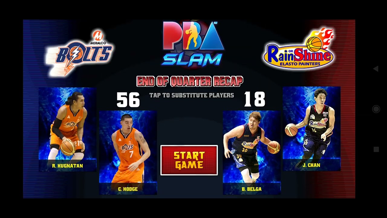 PBA SLAM Bolts Vs Rain shine on Games - YouTube