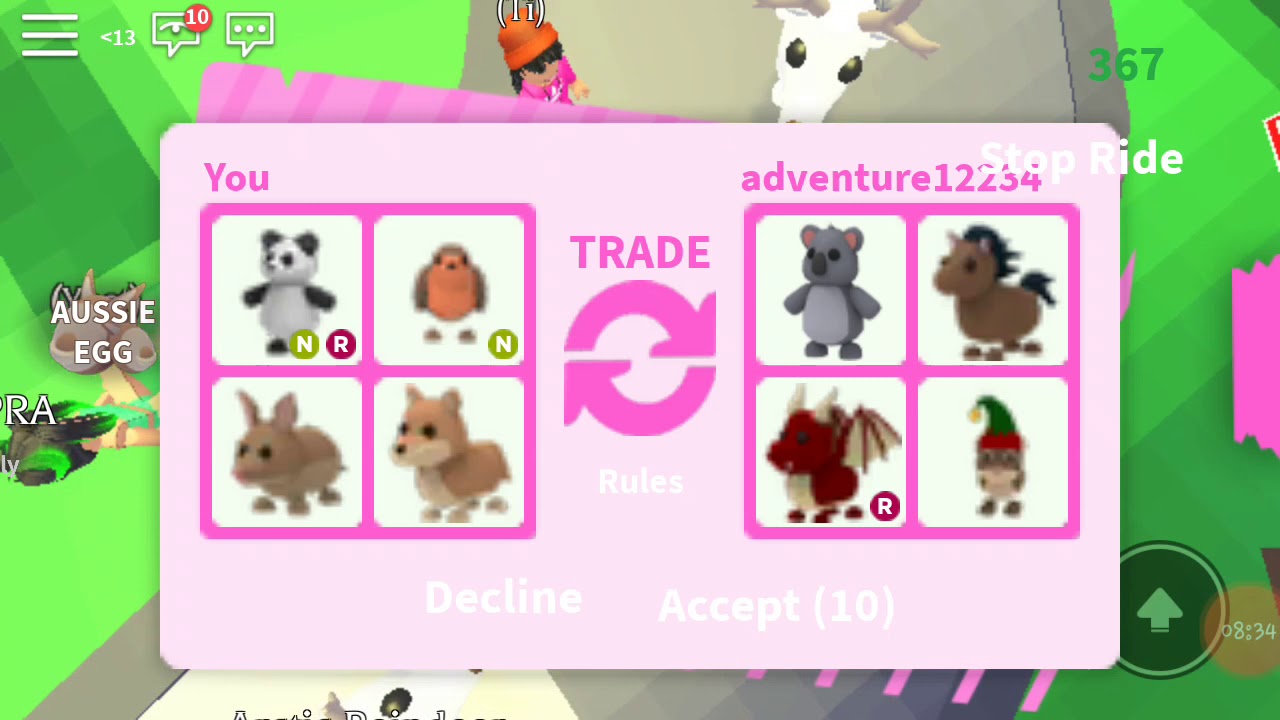 Trading part 2||Roblox adopt me - YouTube
