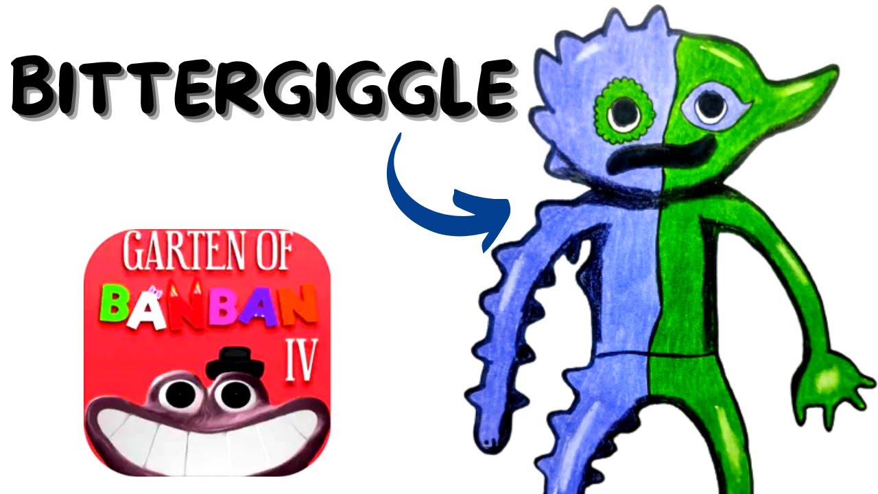Cómo DIBUJAR a😱BITTERGIGGLE del CAPITULO 4 de GARTEN of BANBAN / How to ...