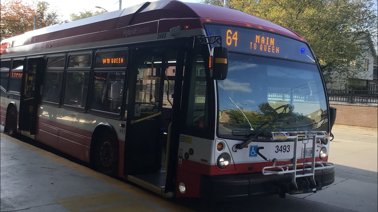 TTC Ride Video on 3493 on route 64 Main to Kingston Rd - YouTube