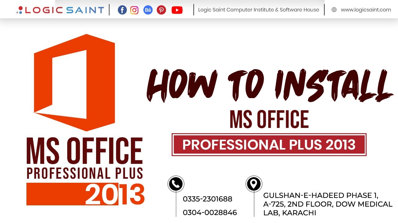 How To Install MS Office 2013 Step By Step Guide - YouTube
